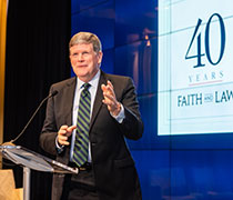 Faith and Law presents co-founder McNulty with Colson award - Grove ...