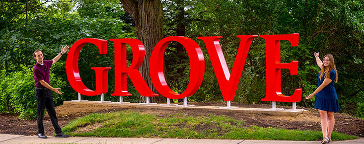 Class of '22 senior gift installed on upper campus - Grove City College